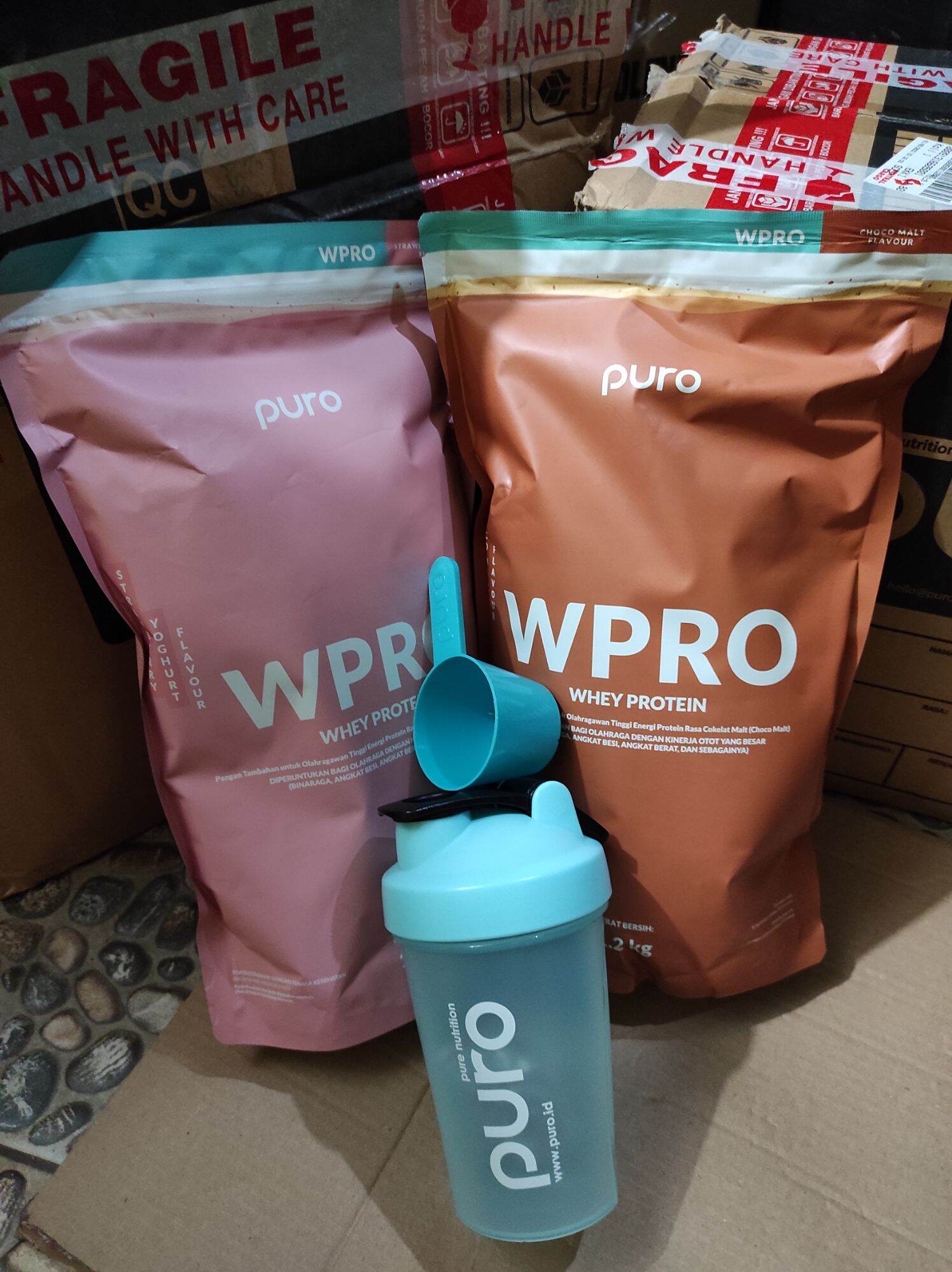 2x Puro WPRO 1.2Kg Whey Protein Total 2.4Kg | Lazada Indonesia