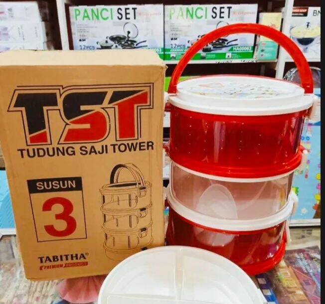 TUDUNG Saji Tower TST 3 SUsun Muuurah | Lazada Indonesia