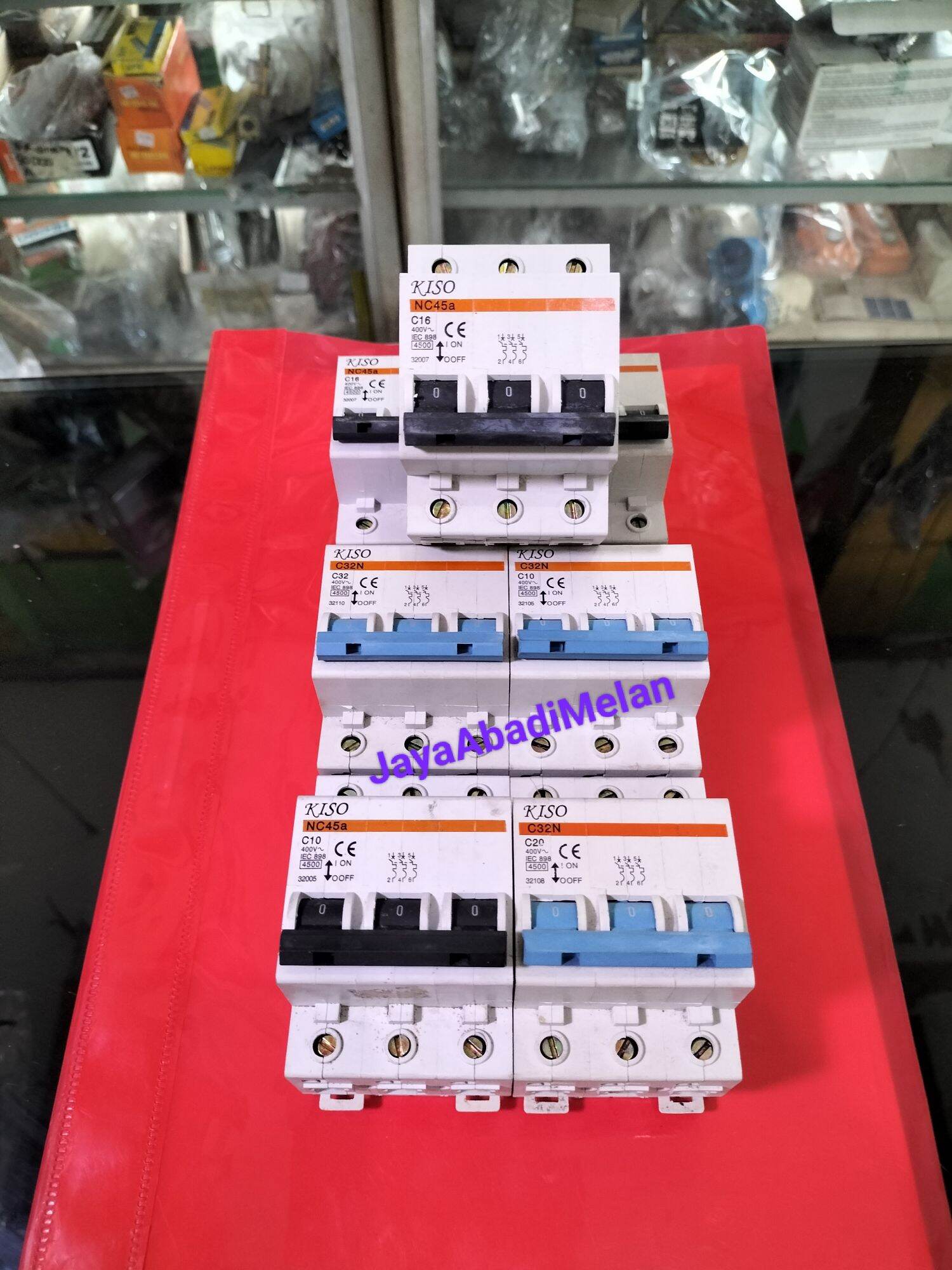 KISO MCB 3 PHASE 10A 16A 20A 32A / MINIATUR CIRCUIT BREAKER 3 PHASE ...