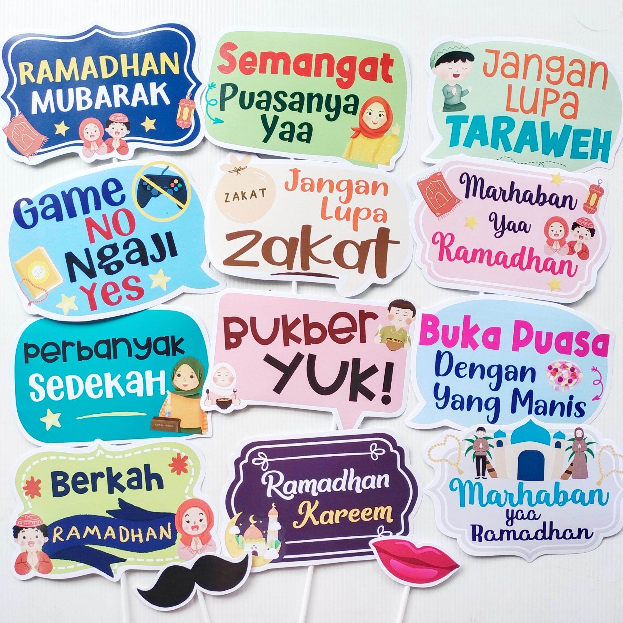 PROPS RAMADHAN MUBARAK PROPERTI FOTO PHOTOBOOTH DEKORASI HIASAN ...
