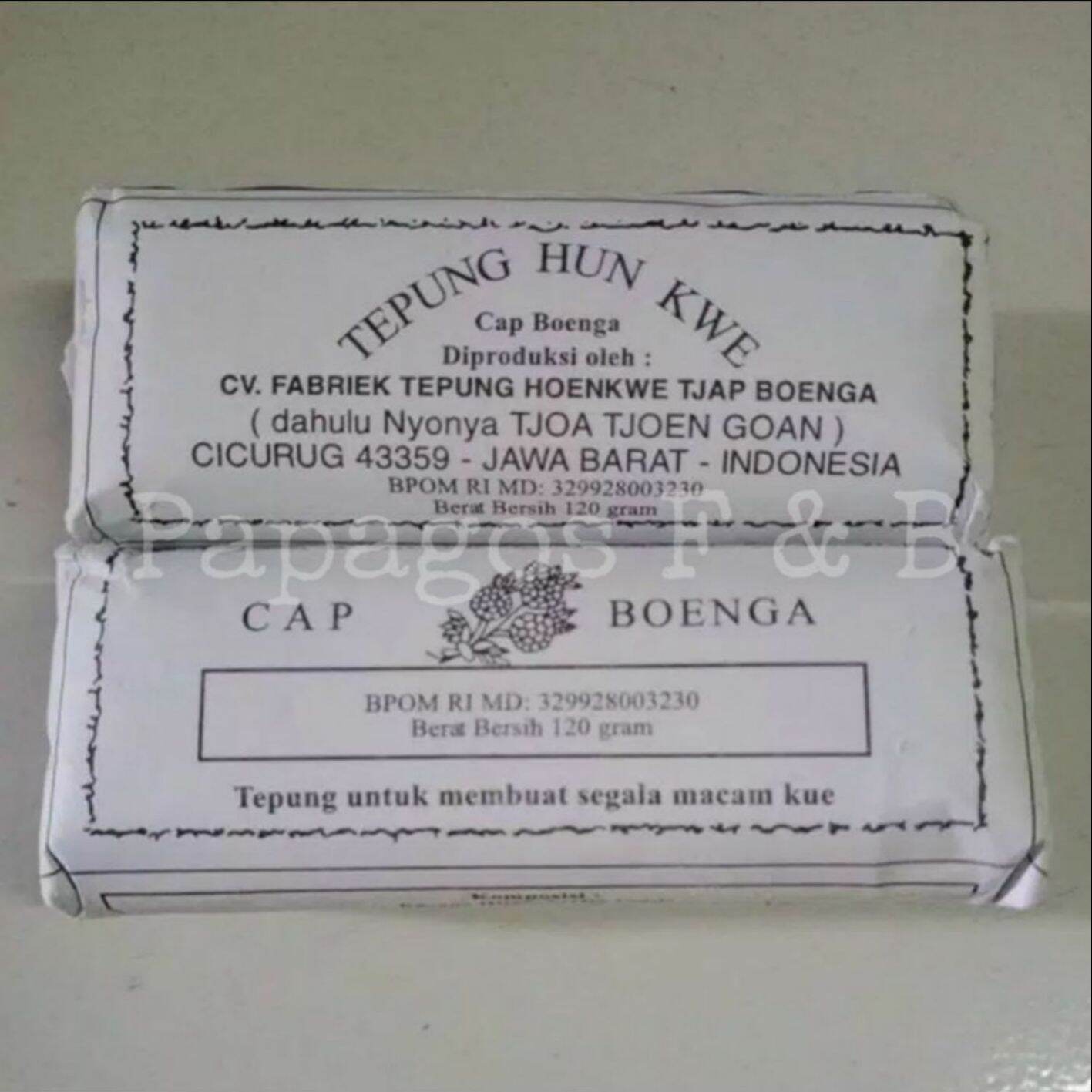 Tepung Hun Kwe / Hunkwe / Hunkue Cap Boenga Bunga 120 gr / gram ...