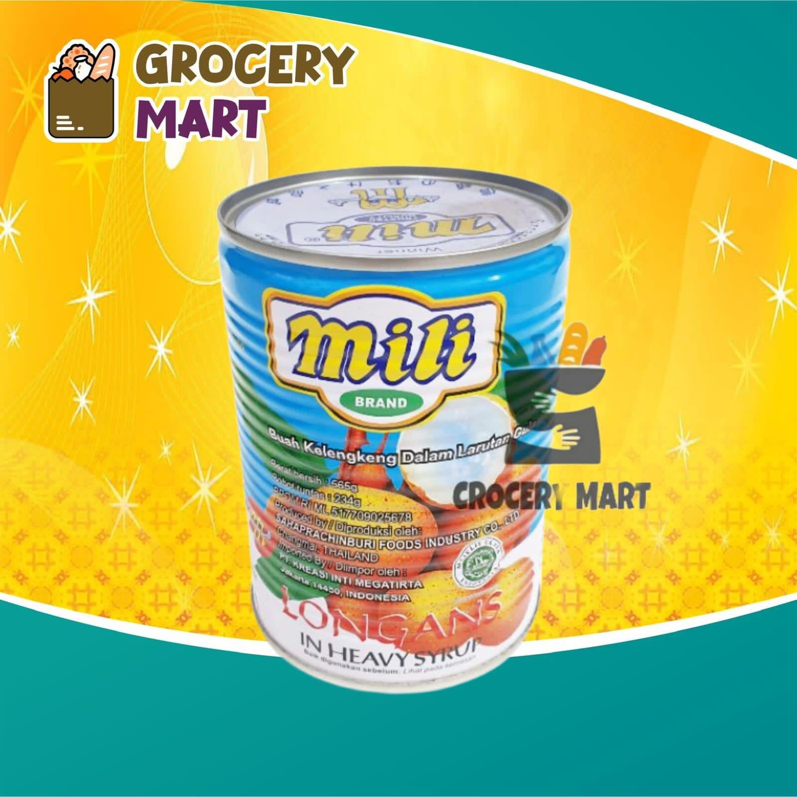 MILI Longan In Heavy Syrup 565gr / Longan Kaleng / Lengkeng Kalengan ...