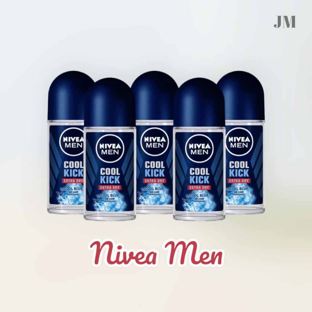 NIVEA Men Cool Kick Extra Dry Cool Blue Deodorant 50ml | Lazada Indonesia