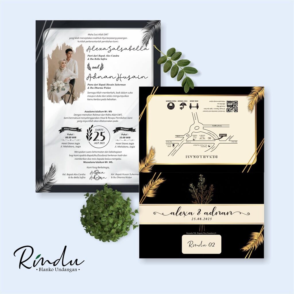 Undangan Pernikahan Pakai foto Minimal Order 100 pcs(Cetak Teks ...