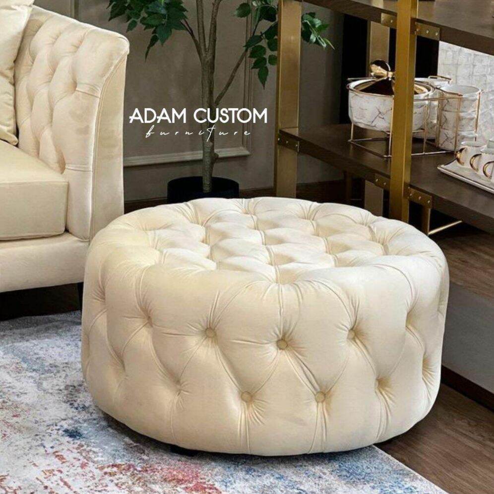 Meja Stoll Puff Kain Beludru | Lazada Indonesia