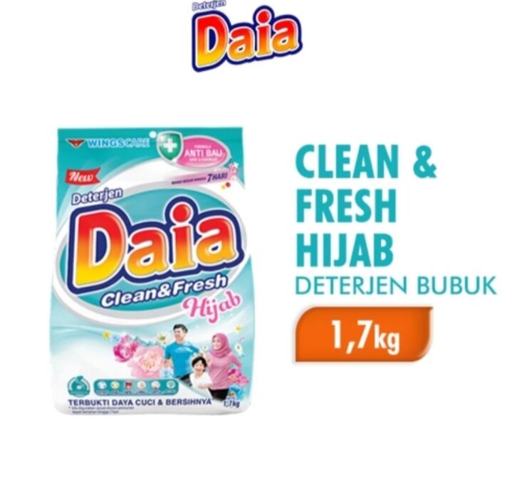 DETERGENT DAIA CLEAN AND FRESH HIJAB 1.7KG | Lazada Indonesia