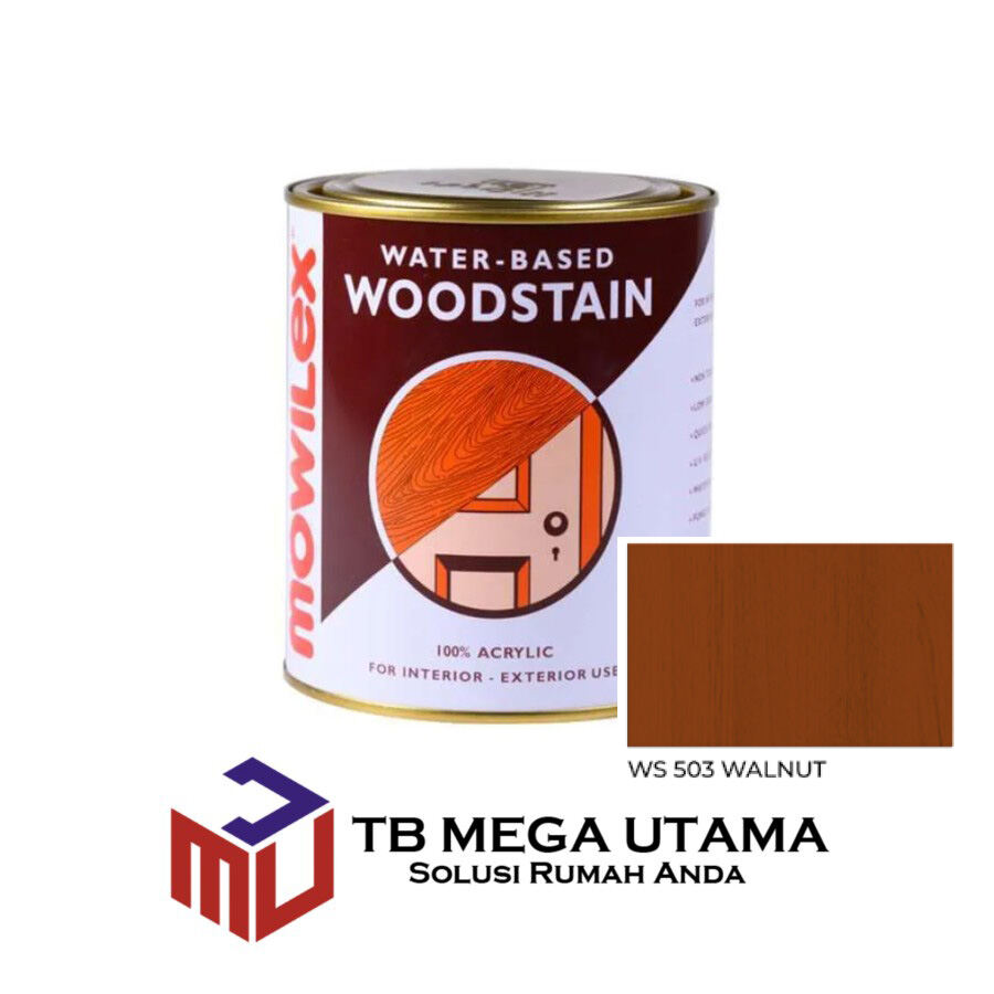 Mowilex Woodstain WS-503 Walnut 1 Kg | Cat Plitur Politur Kayu | Lazada ...