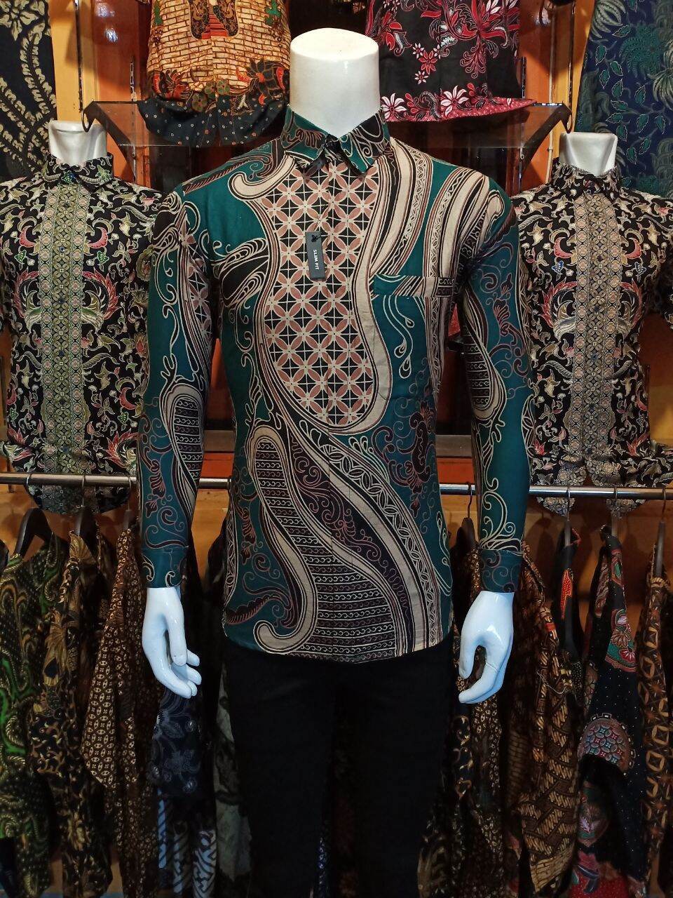 BAJU BATIK PRIA SLIMFIT MODERN & TOP BRAND ALISAN PREMIUM LENGAN ...