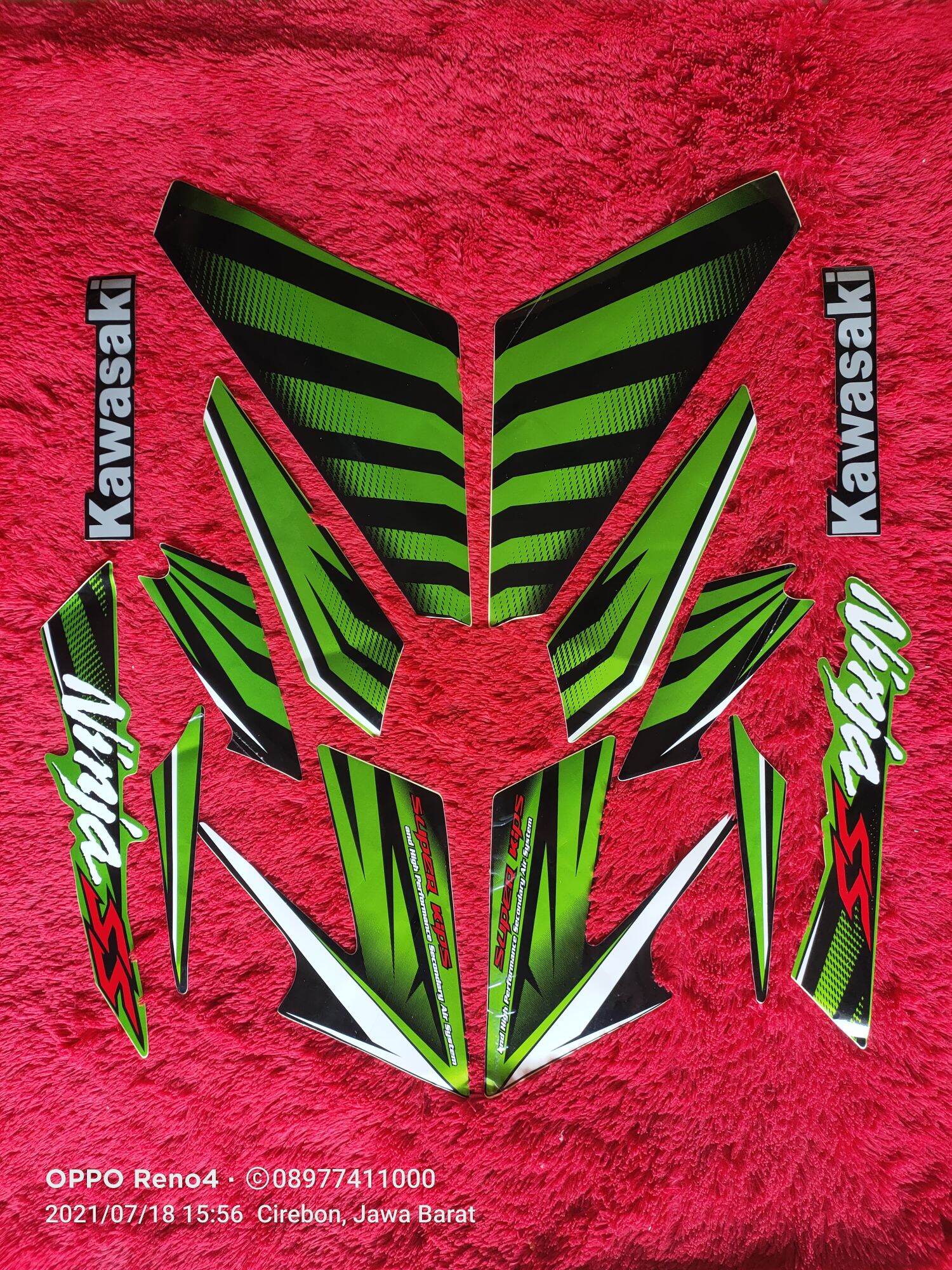 lis stiker striping ninja ss hijau | Lazada Indonesia