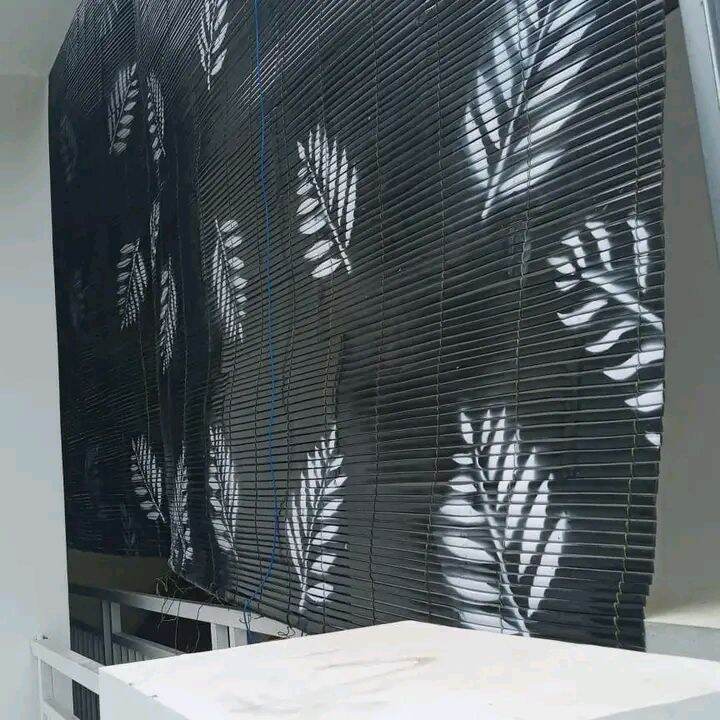 tirai bambu penutup teras motip tirai bambu jendela tirai bambu warna ...