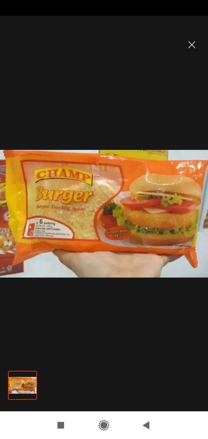 Daging Burger ayam champ | Lazada Indonesia
