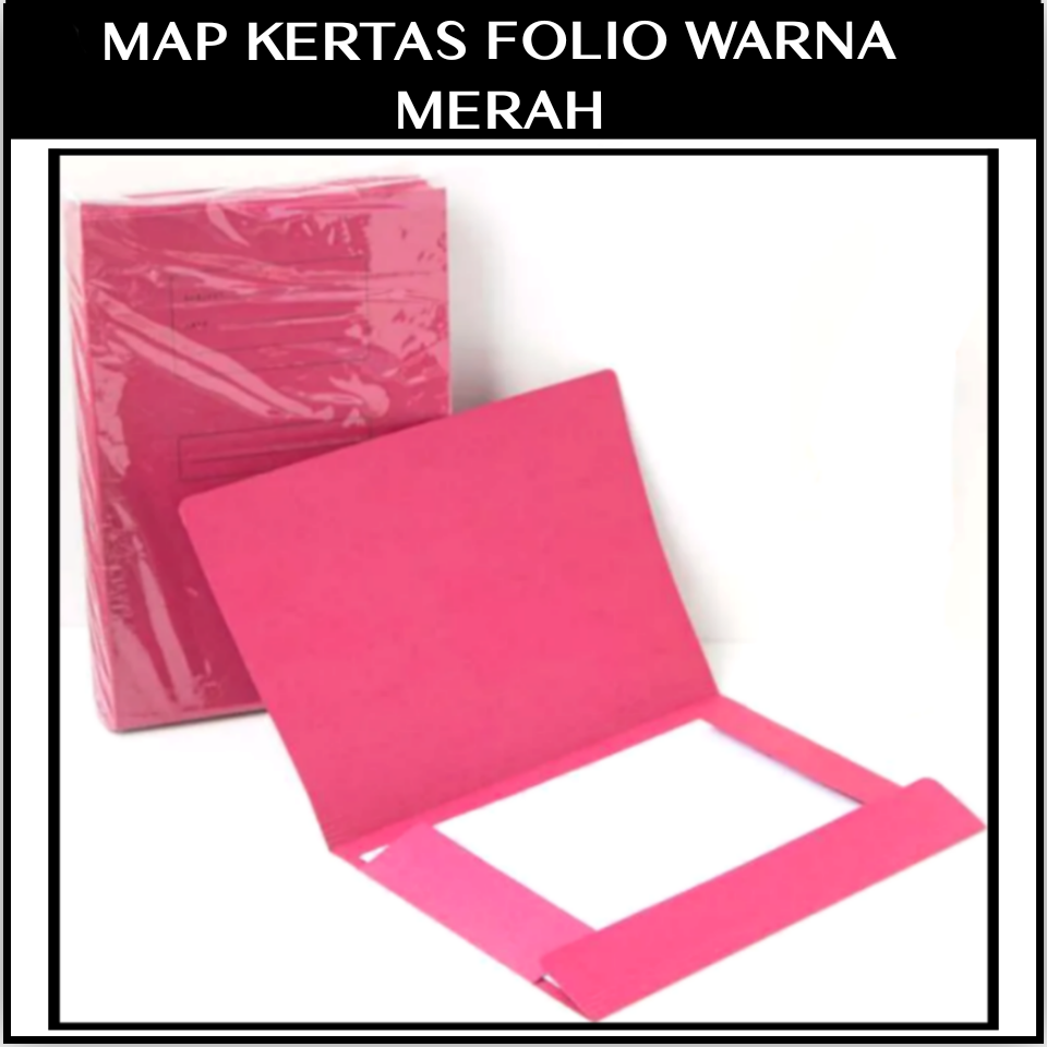 20 Pcs Map Kertas Folio Merah | Lazada Indonesia