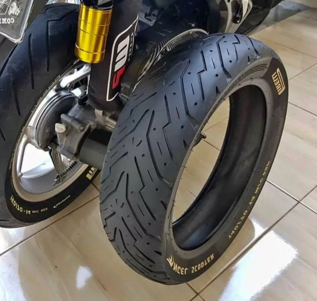 BAN AEROX BAN METIK UKURAN 120/70 VS 140/70 RING 14 TUBLES MERK PIRELLI ...