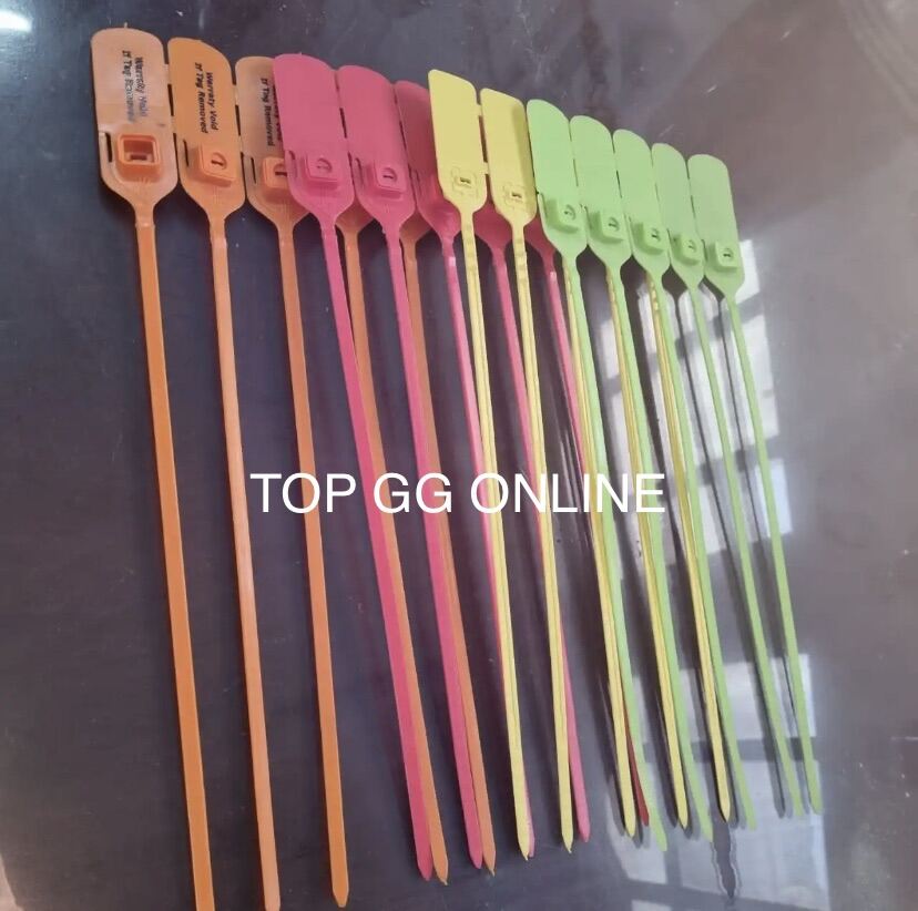 segel locis 25 cm gepeng (100 pcs) / segel plastik sekuriti / security ...