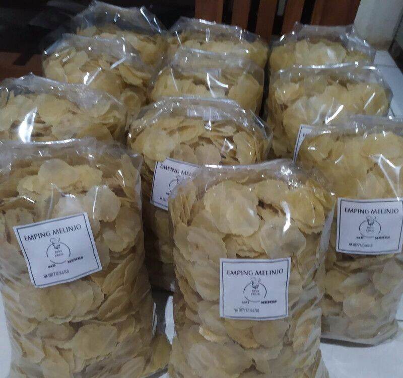 1/2 kg EMPING MELINJO MENTAH Khas Menes Pandeglang Cemilan Keripik ...
