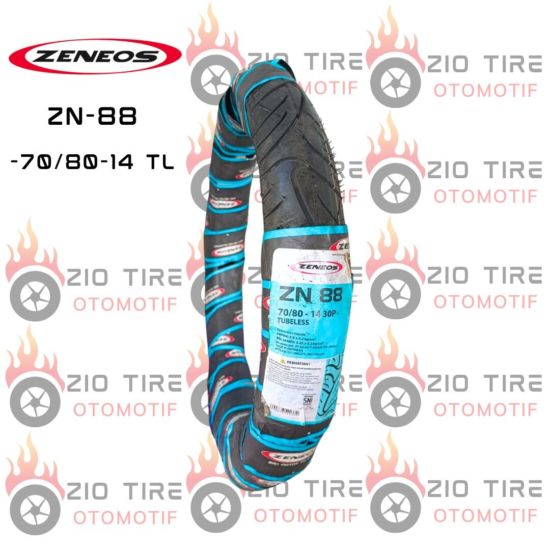 CUCI GUDANG BAN LUAR 70/80-14 TUBELESS ZENEOS(SNI) ZN88 | Lazada Indonesia