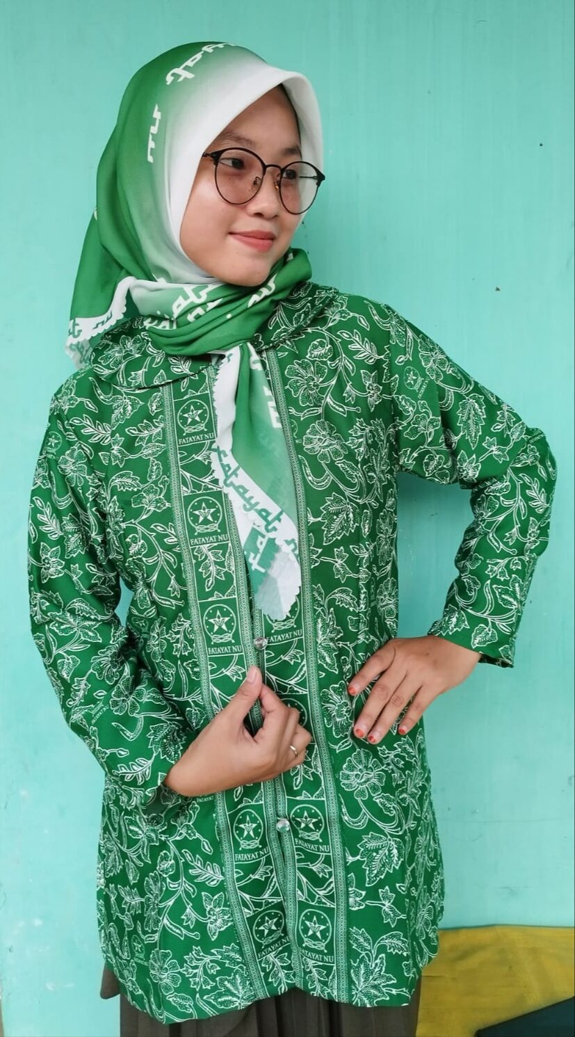 TUNIK FATAYAT SEMI SUTRA BATIK FATAYAT BAHAN SEMI SUTRA HIJAU | Lazada ...