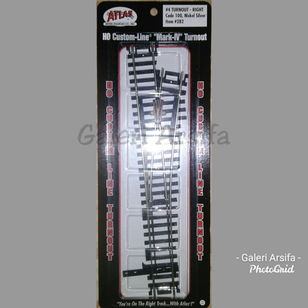 Wesel Rel Kereta Turn Out Kanan Metal Atlas Skala HO | Lazada Indonesia