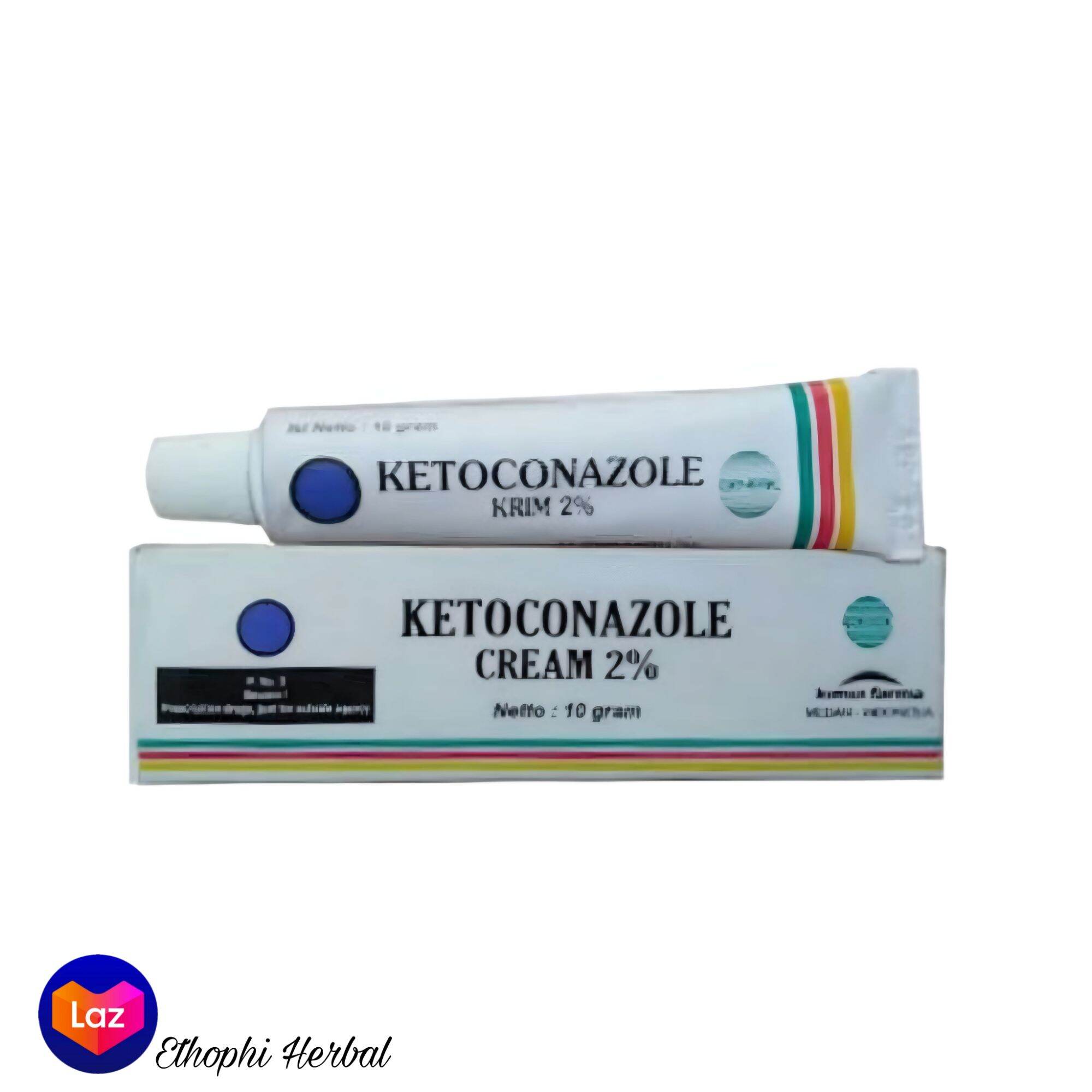 Ketoconazole Krim 2% Kimia Farma 10gram - Salep Gatal Kulit Kadas Kurap Biang Keringat Panu Kutu ...