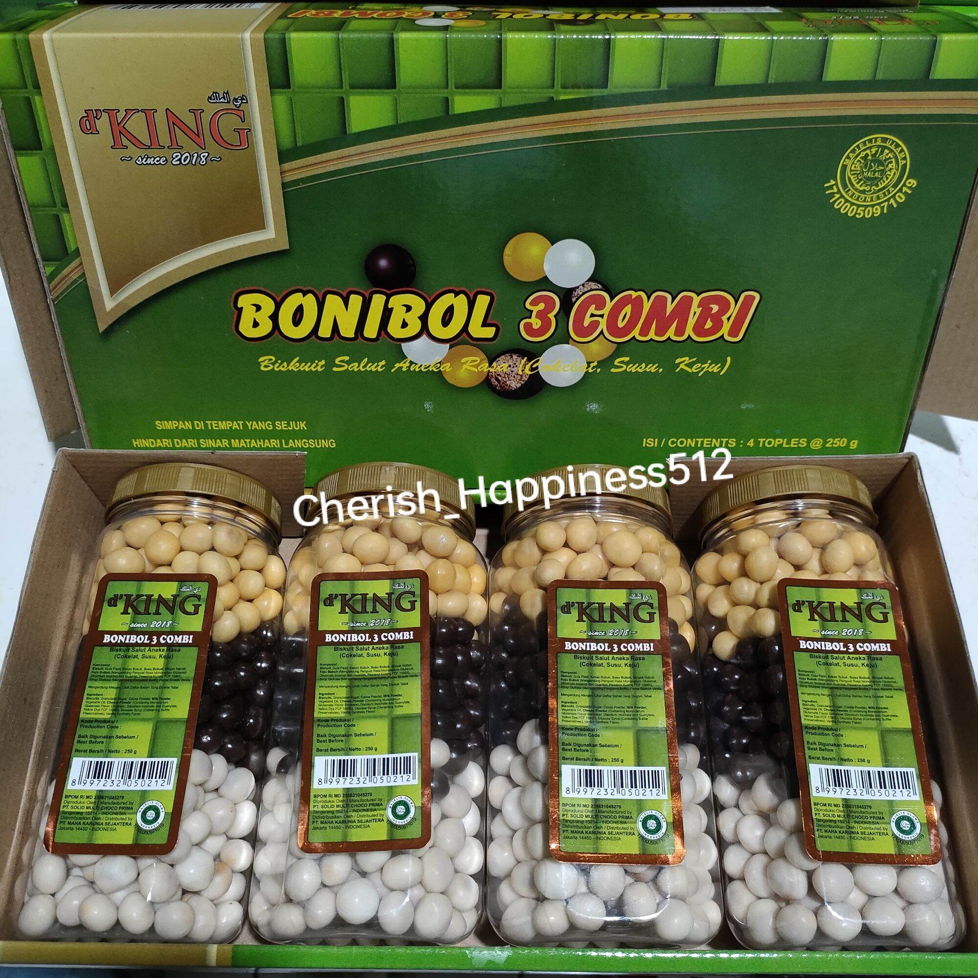 D'King Bonibol 3 Combi (Perkotak) ~ Biskuit Salut Cokelat Bentuk Bola ...