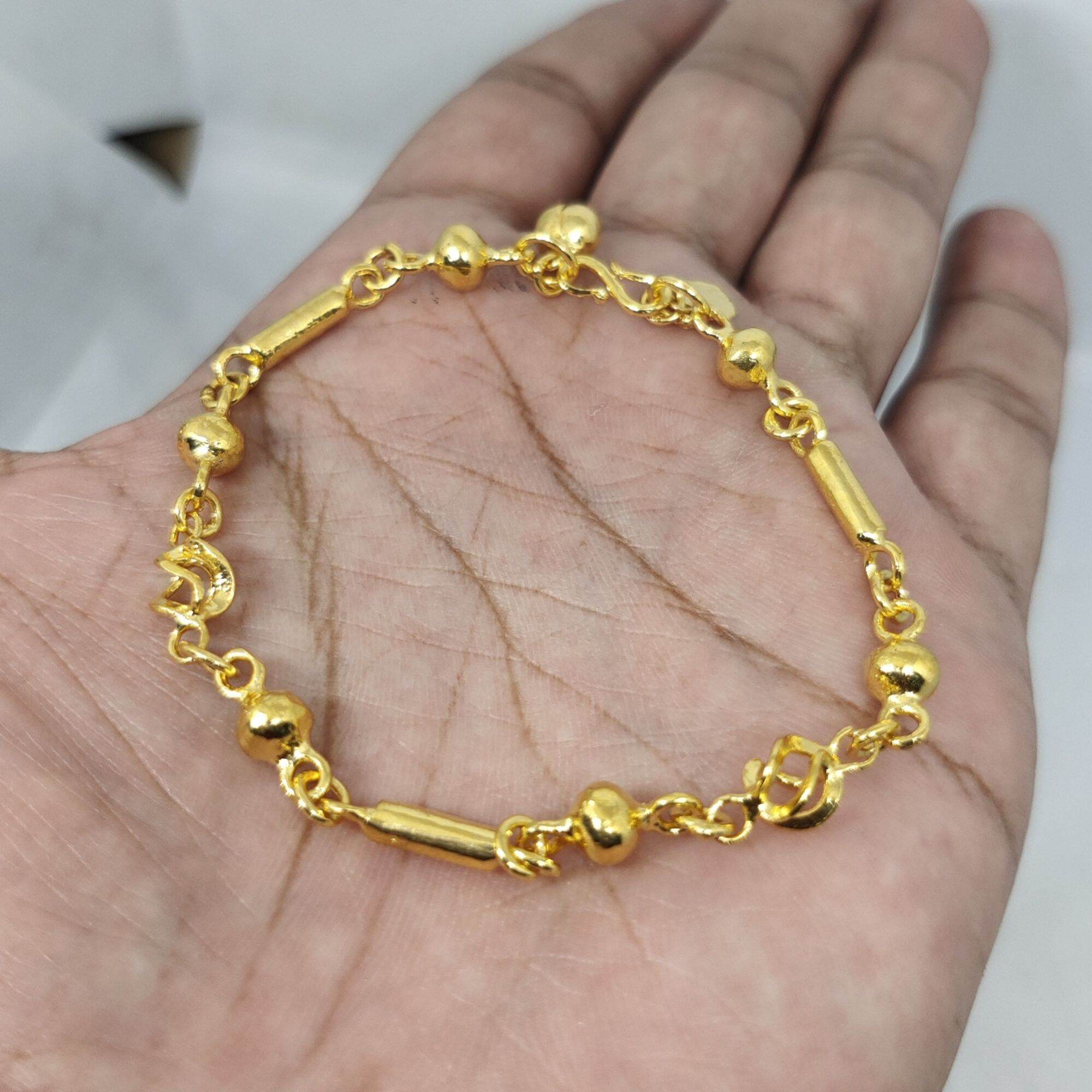 Gelang Bola Bambu Polos Mini Lapis Emas Kuning | Lazada Indonesia