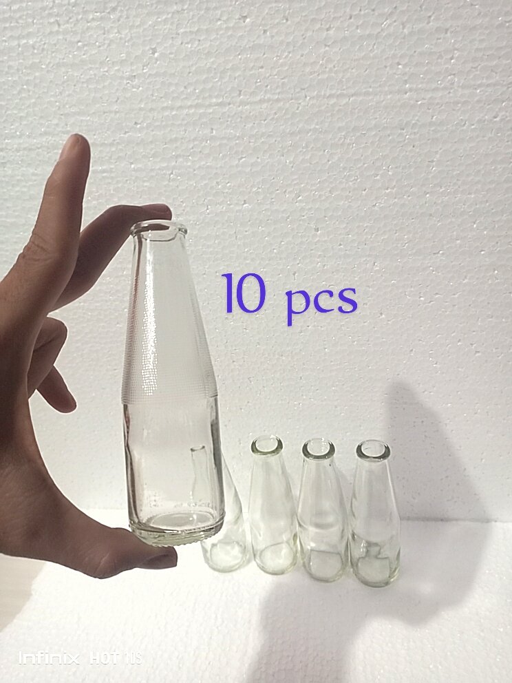 Botol kaca Vibe mini 10pcs botol kaca 100ml botol lonjong | Lazada ...