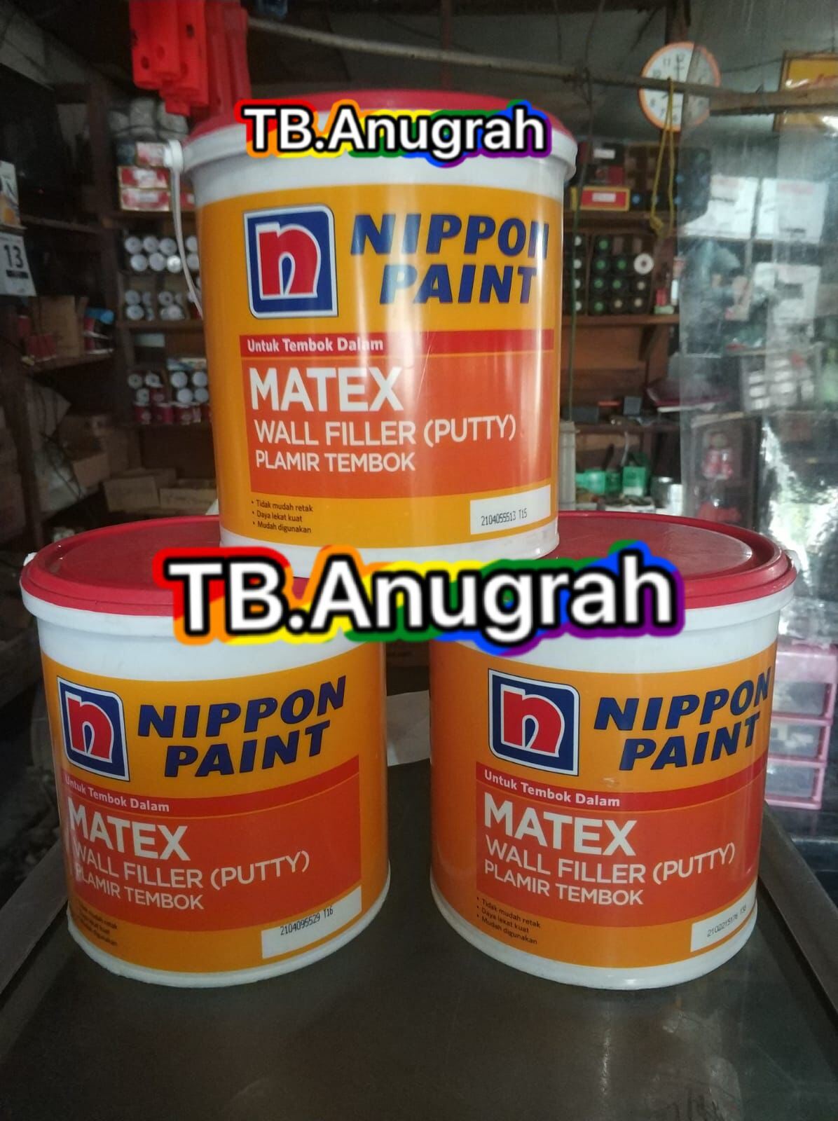 MATEX WALL FILLER NIPPON PAINT 4Kg DEMPUL PUTTY 4 Kg DEMPUL MATEX ...