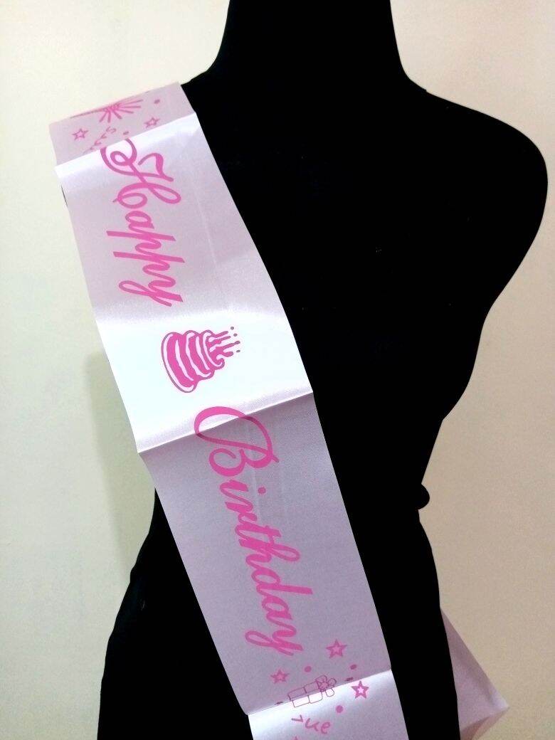 Selendang ulang tahun/slempang happy birthday/selendang pesta | Lazada ...