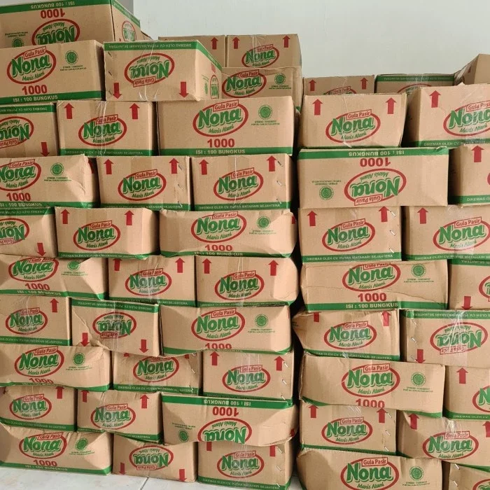 Gula Pasir Merk Nona 1000 Dus / Karton 10 Renceng x 10 Sachet (100 Pcs ...