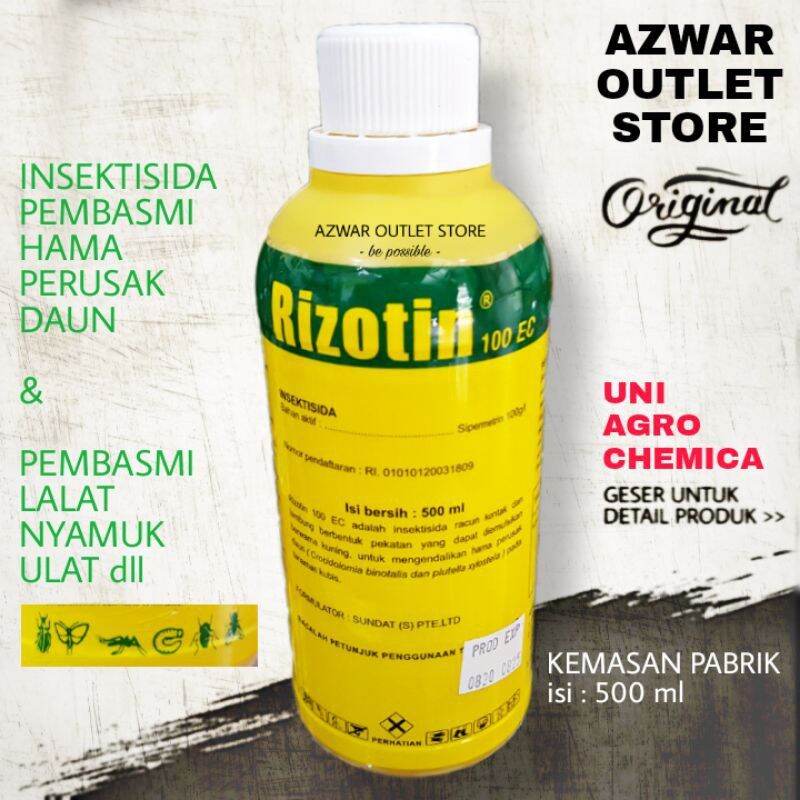 insektisida rizotin 100EC 500ml/ pembasmi hama tanaman, lalat ...