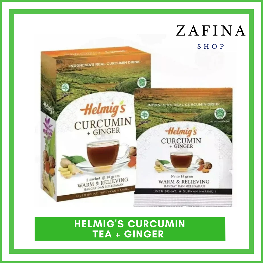 Helmig's Curcumin Tea + Ginger ( 5 Sachet kemasan box) | Lazada Indonesia