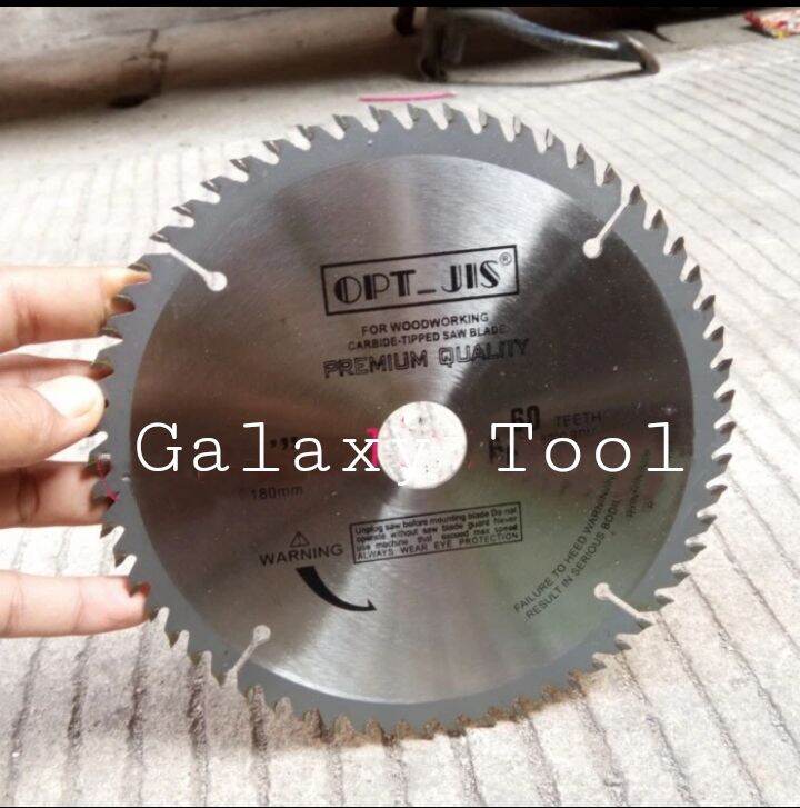 Mata Gergaji belah kayu 7 Inch OPT Jiss Sirkel potong belah kayu Circular Saw Blade TCT for Wood ...