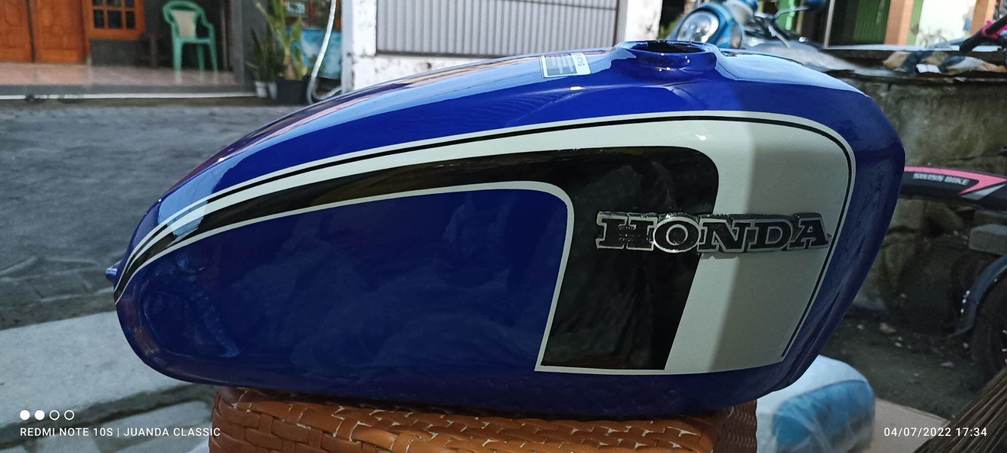 TANGKI CB 125 PRESS GALVANIS MODEL DORAEMON WARNA BIRU | Lazada Indonesia