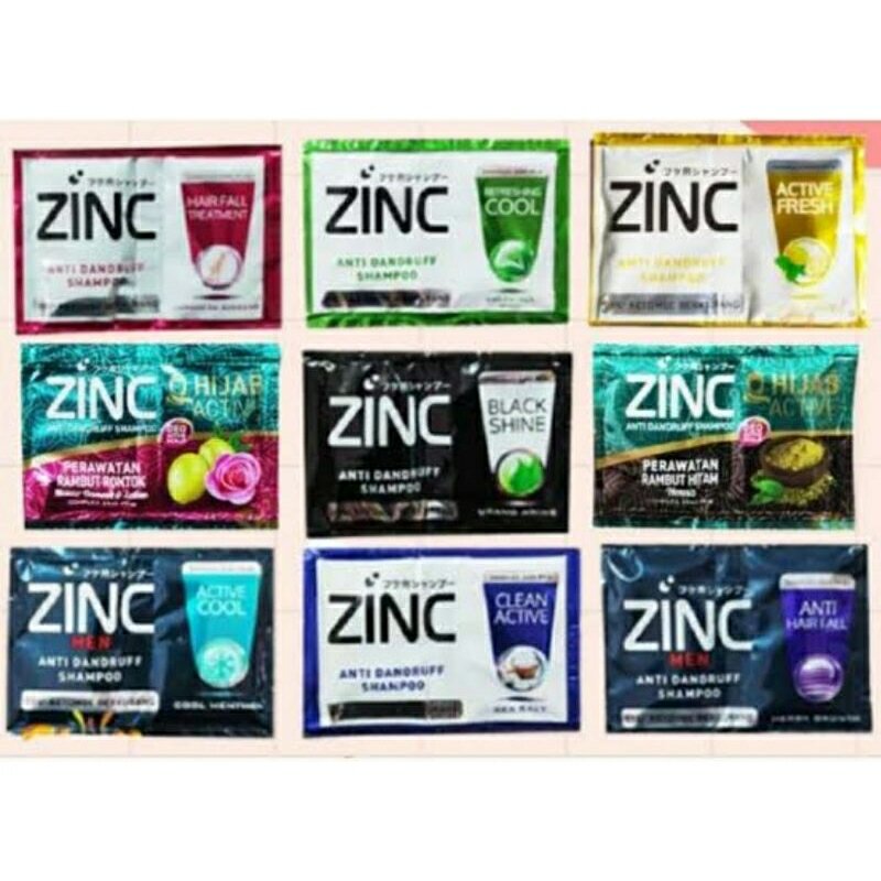 Zinc Anti Dandruff Shampoo - Sachet 12x 10ml [RANDOM] | Lazada Indonesia