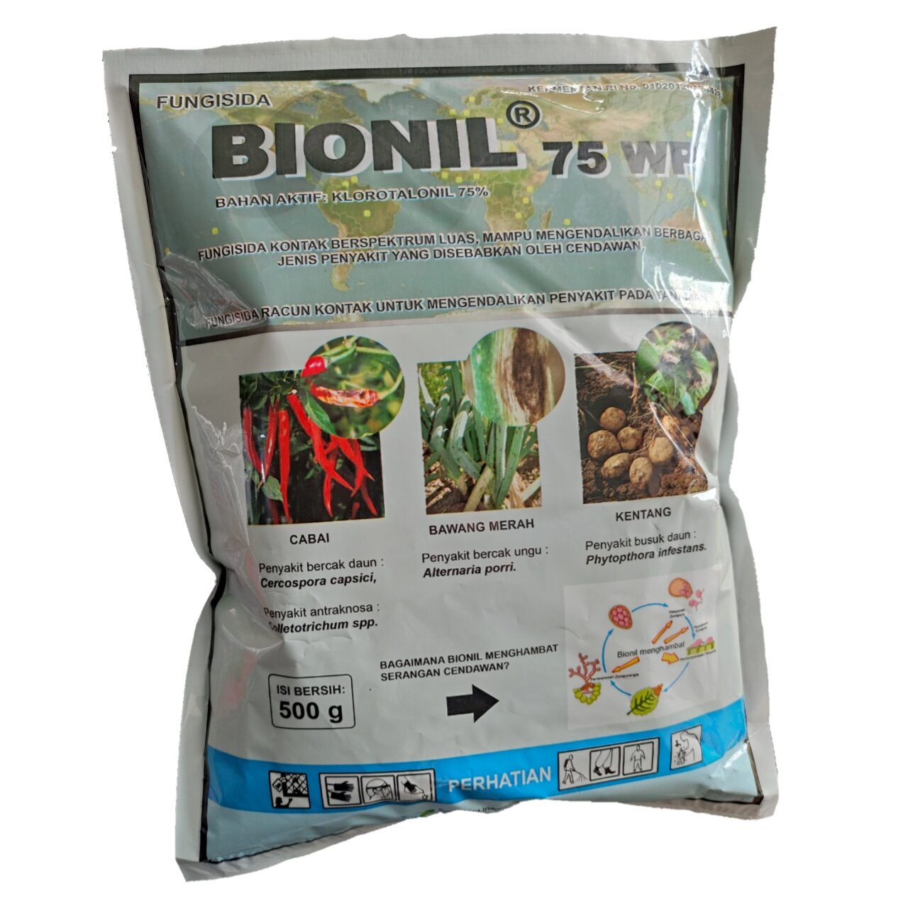 bionil 75 WP - fungisida kontak - 500 gram | Lazada Indonesia