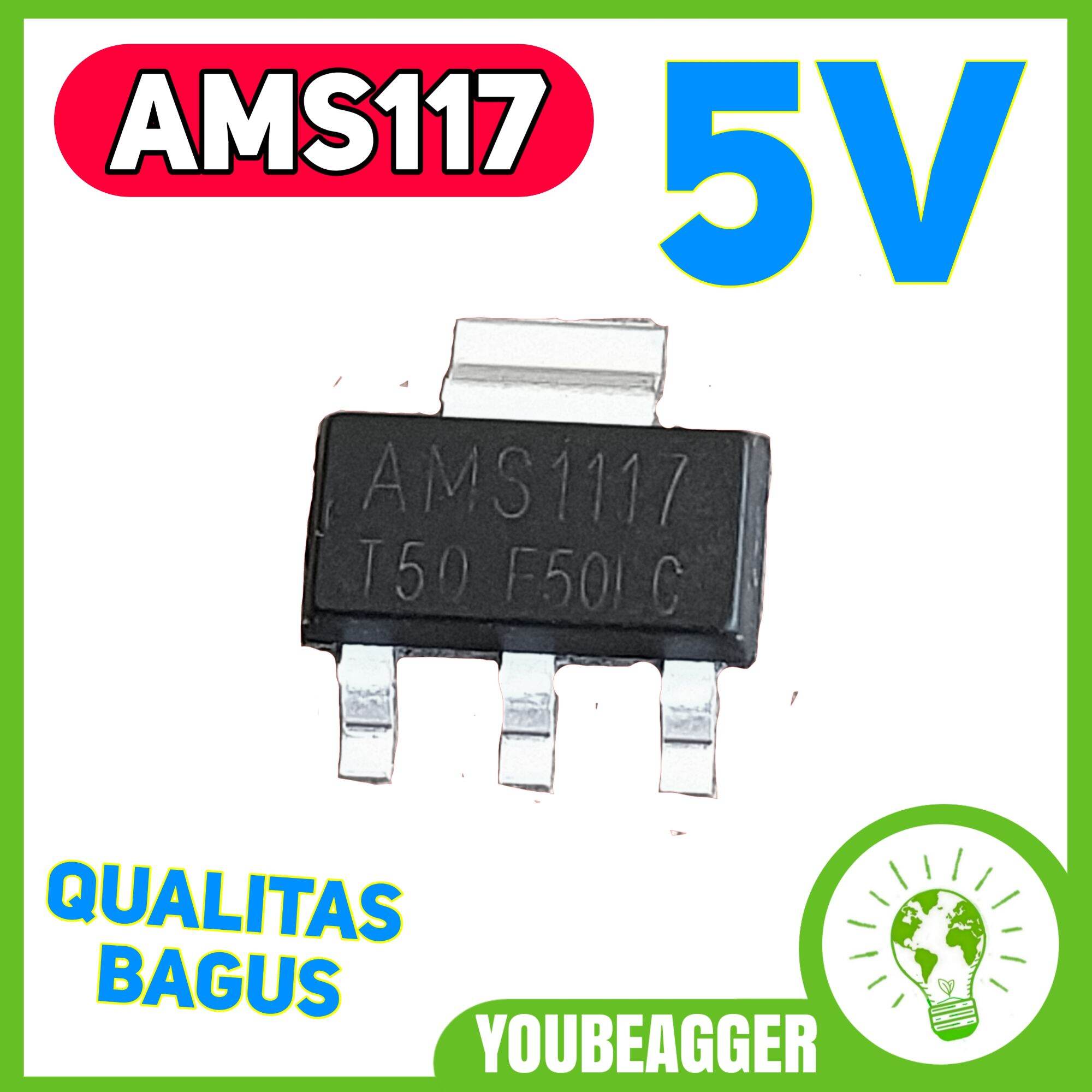 Ams117 5v ic regulator | Lazada Indonesia