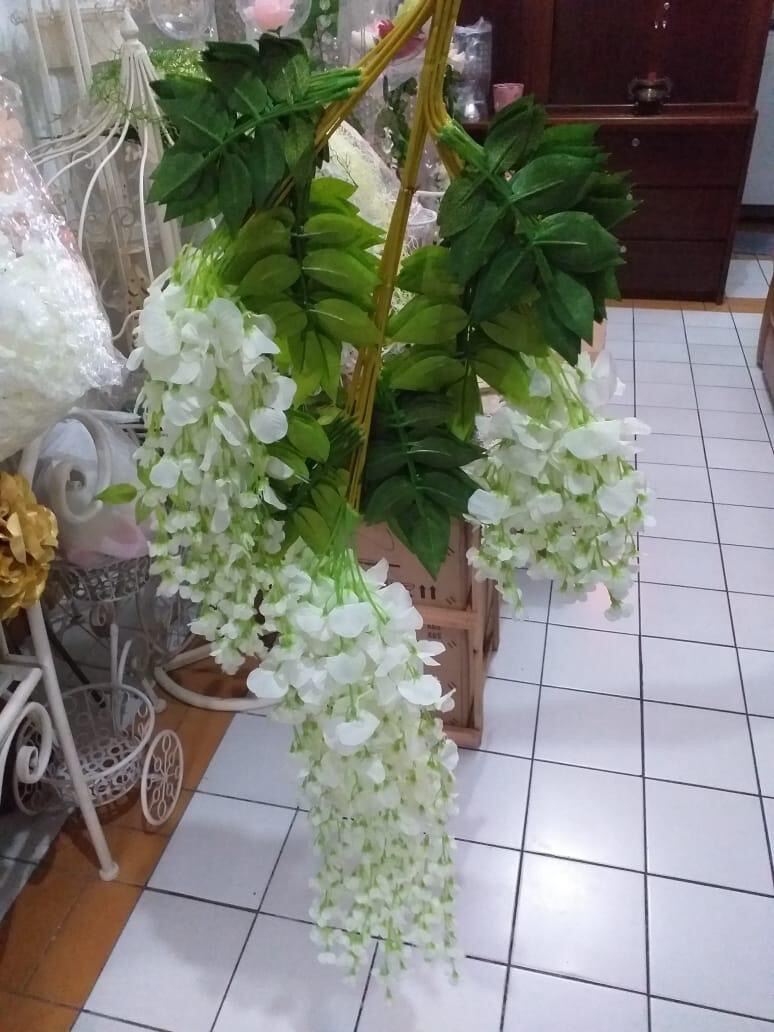 Bunga wisteria tangkai lusinan premium import | Lazada Indonesia