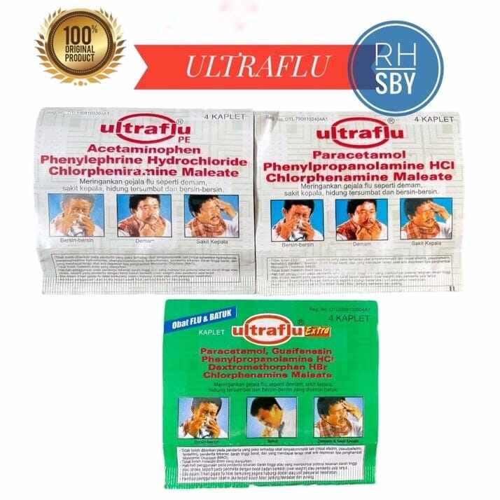 Ultraflu / ultraflu PE / ultraflu extra / penurun demam / sakit kepala ...