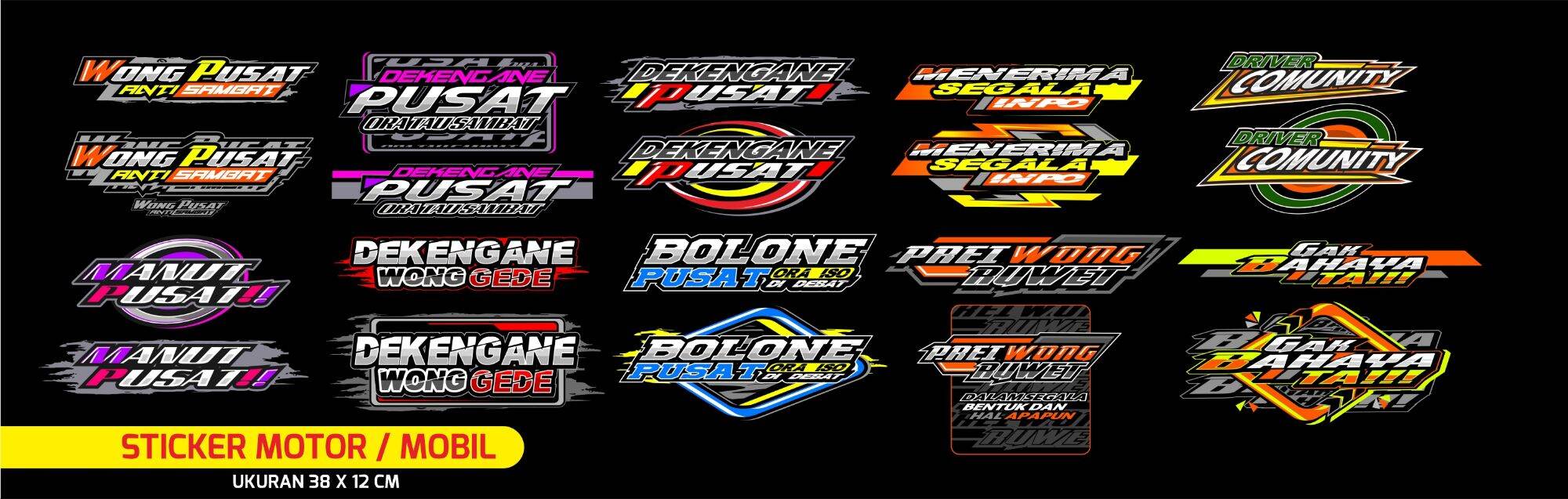 print sticker untuk motor atau mobil mulai dari ukuran kecil sampai ...