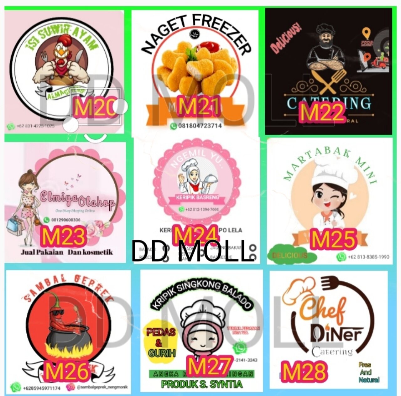 Cetak Stiker Label A3 + produk Makanan minuman kue jamu cup kemasan ...