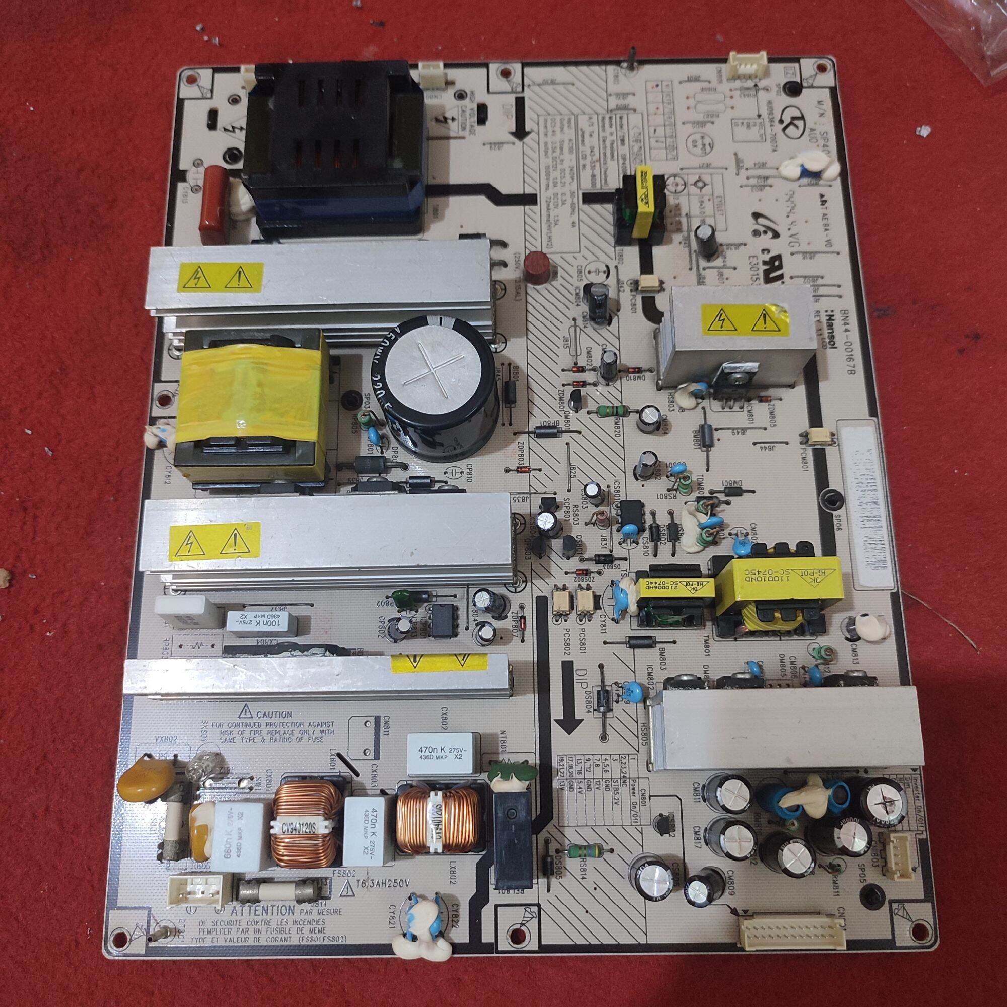 PSU regulator power Supply board TV Lcd Samsung LA 40R71B - LA40R71B ...