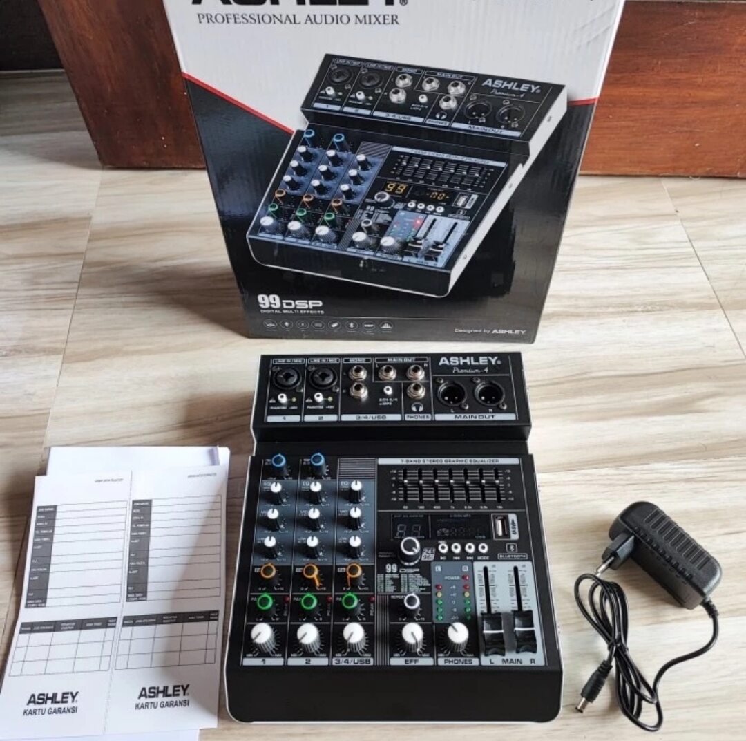 Mixer Audio Ashley Premium4 Premium 4 Original 4 Chanel USB Bluetooth ...