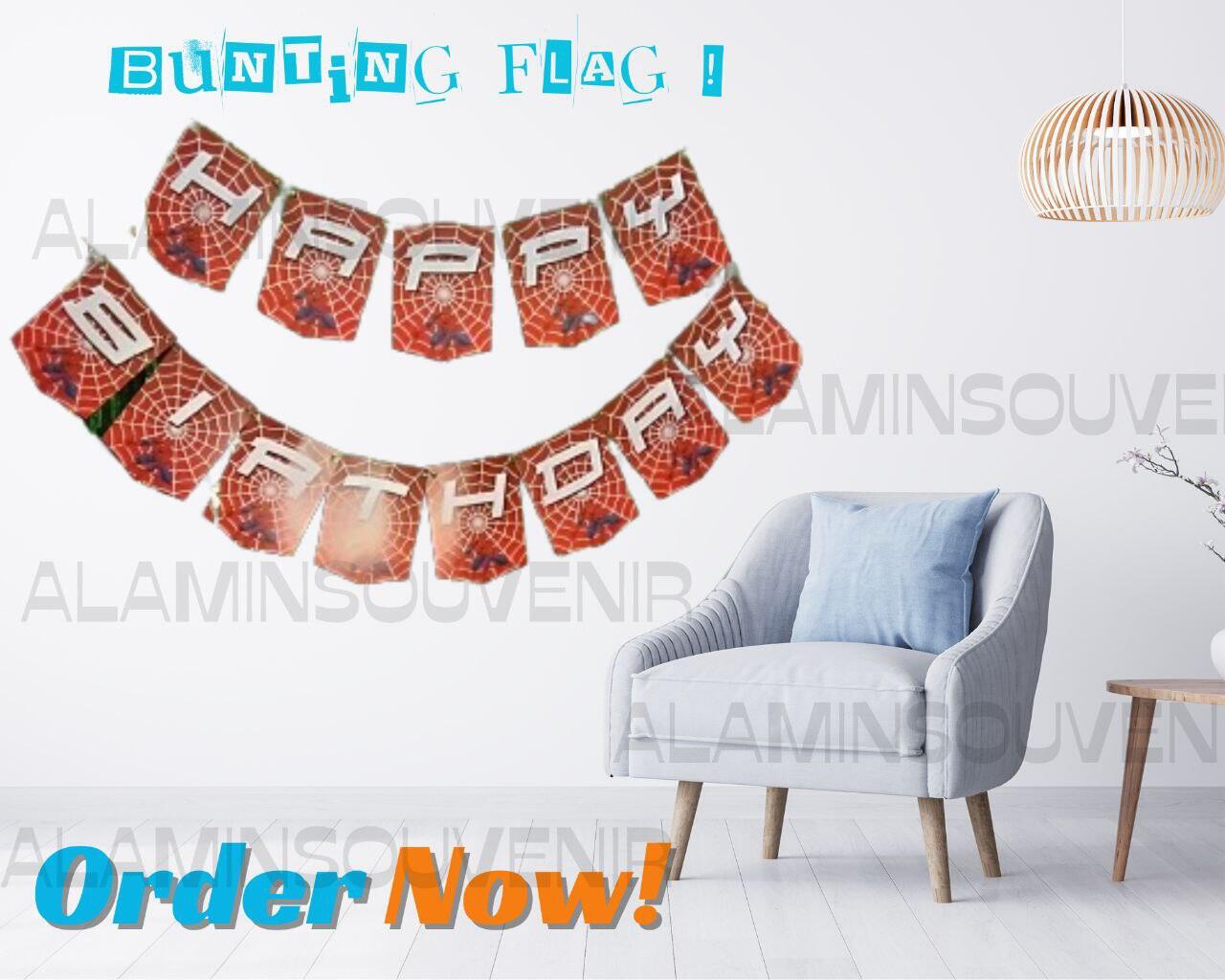 Dekorasi HBD Ulang Tahun Banner Bunting Flag Ultah Anak Happy Birthday ...