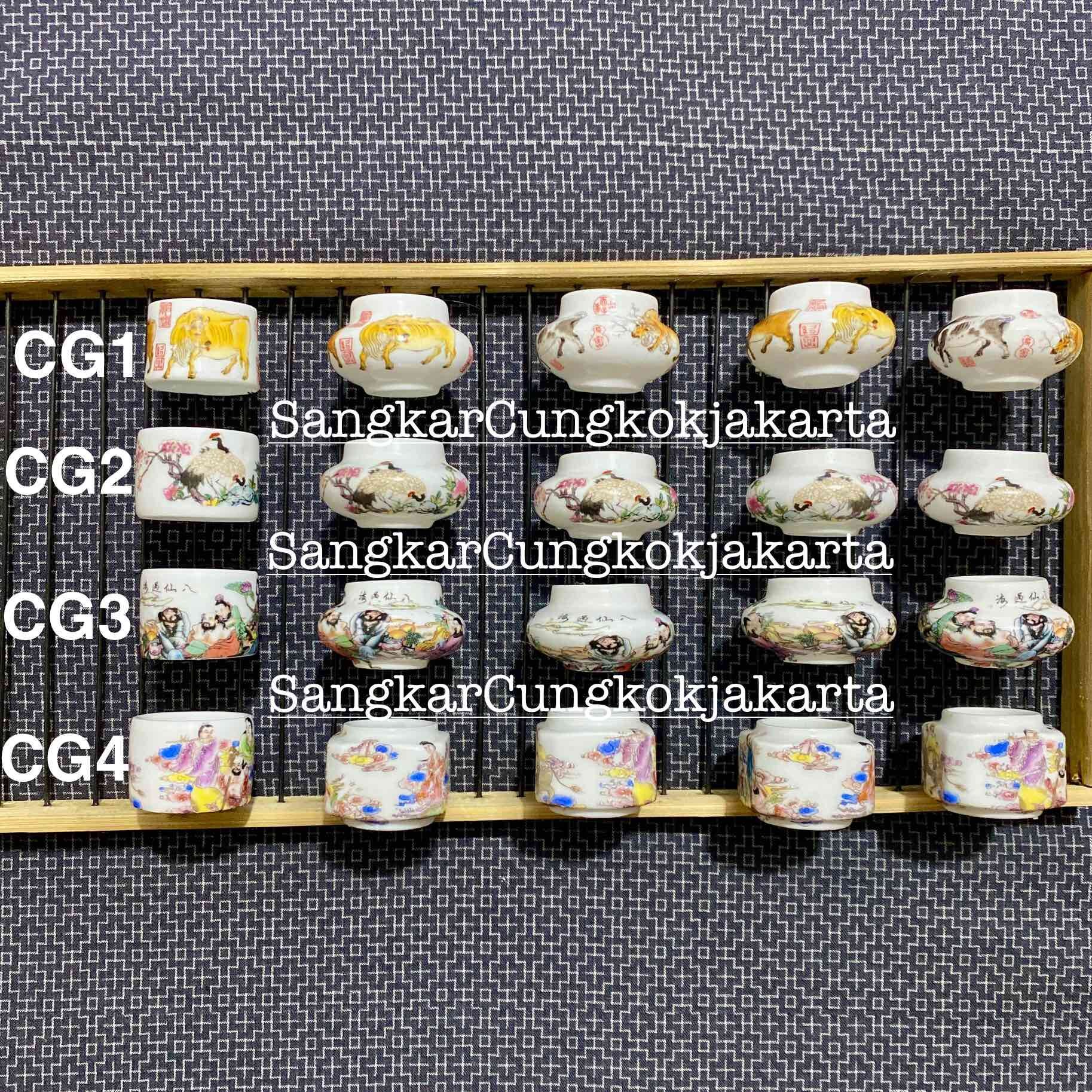 Cepuk Keramik Kecil Pleci Kolibri Finch Ori Cungkok set5pcs | Lazada ...