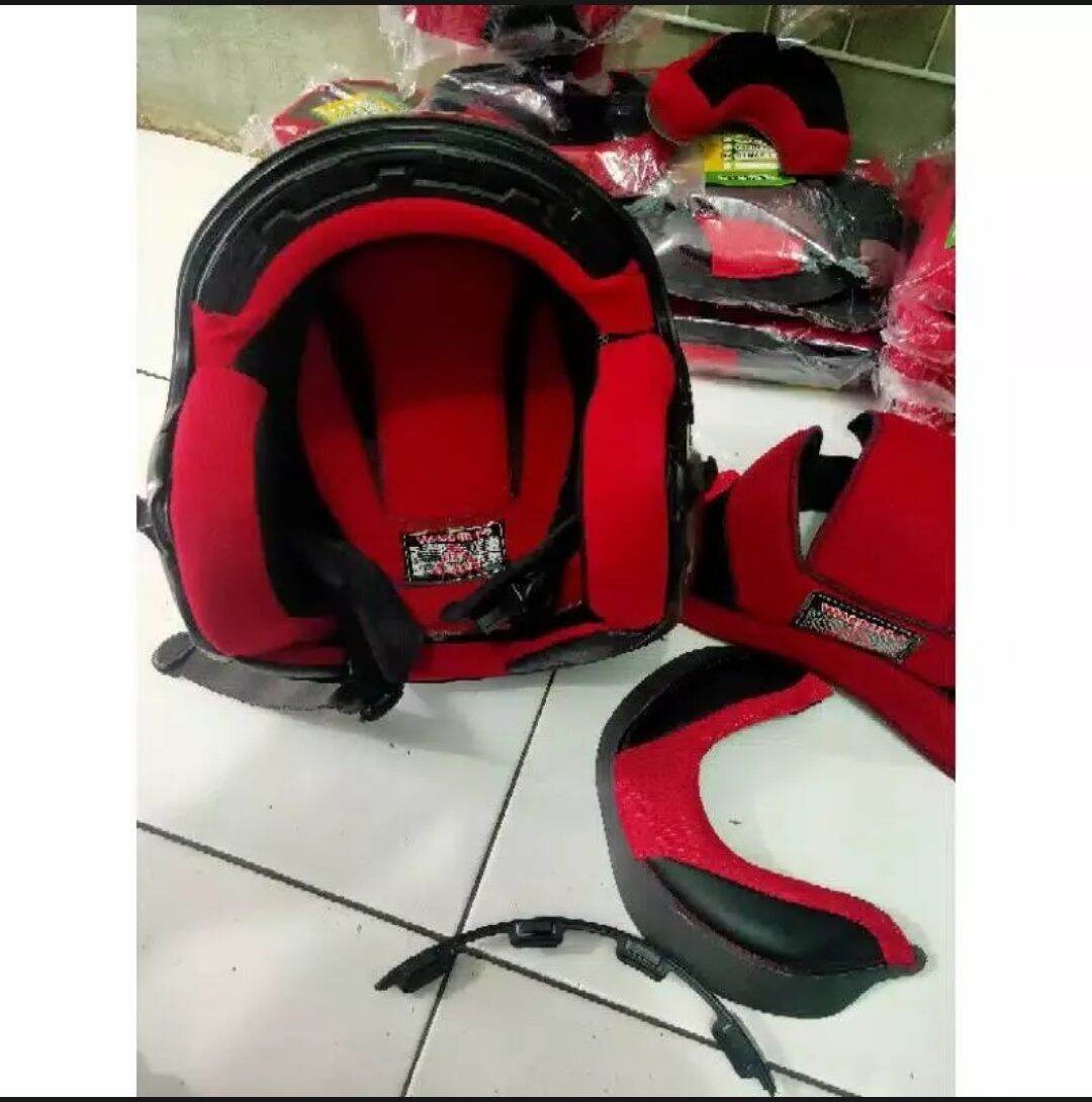 Busa helm KYT DJ Maru fullset kancing besi + kancing plastik - busa ...