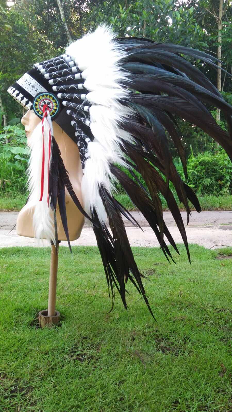 TOPI INDIAN TOPI APACHE WARBONNET INDIAN HAT HITAM | Lazada Indonesia