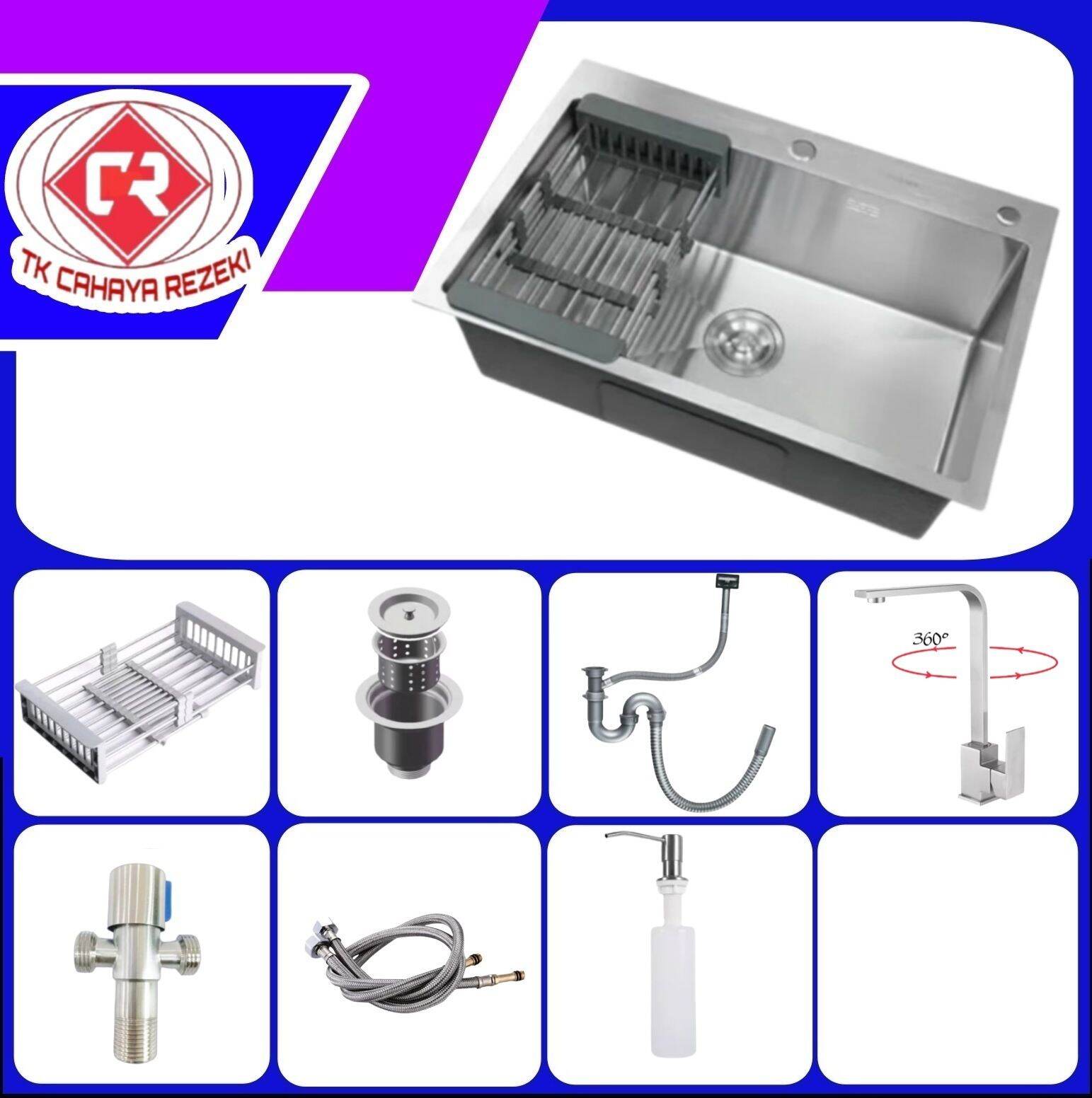 Kitchen sink 6045 JKM /theasyt/loonginch/OMON /bak cuci piring/Tempat ...