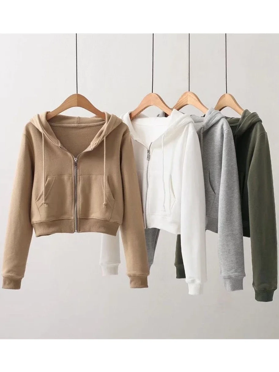 HOODIE ZIPPER CROPE TOP | Lazada Indonesia