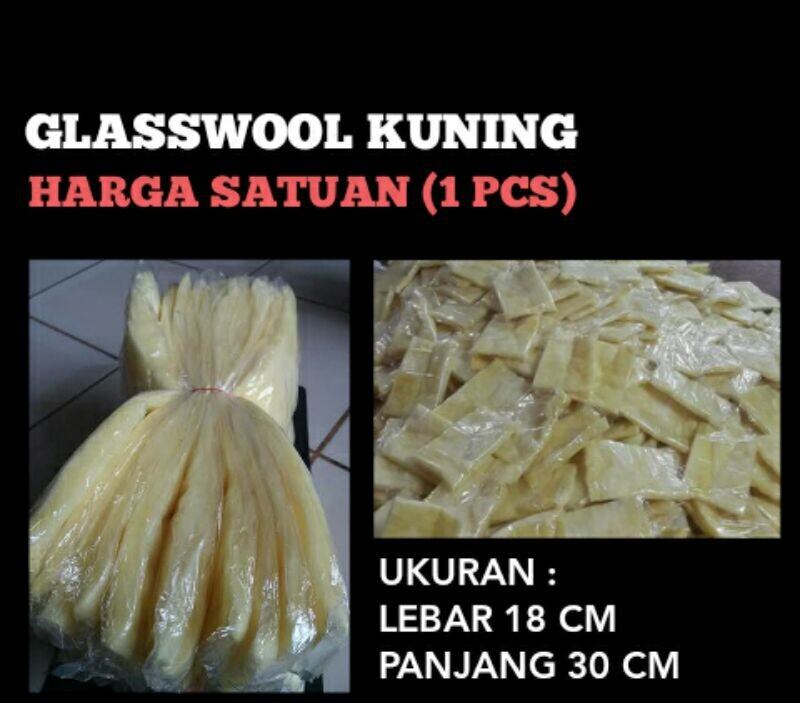 Glasswool Kuning / Glaswul Glasswool Knalpot Gaspul motor / 1 pcs ...