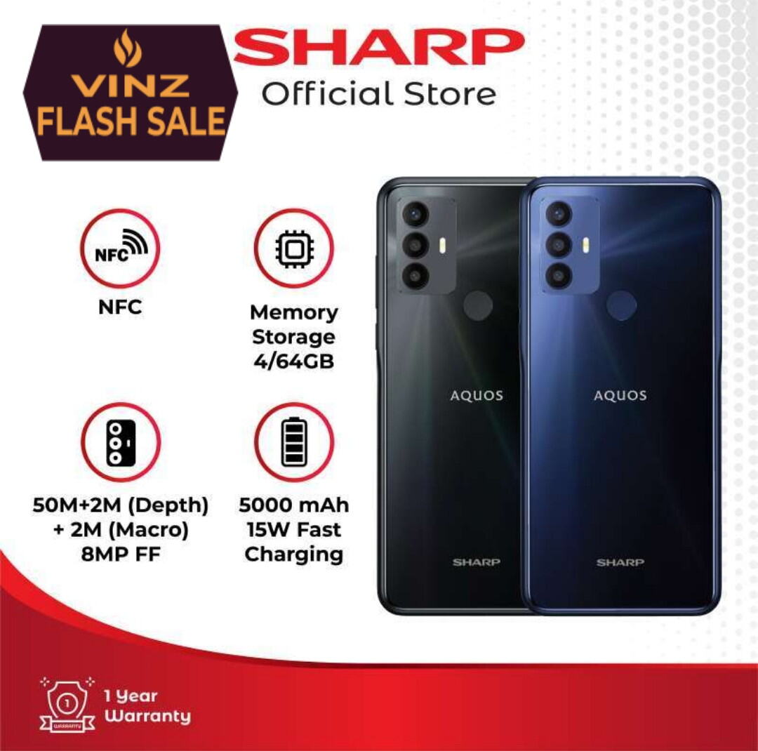 Sharp Aquos V6 Plus 4/64 NFC Free Earphone Antigores | Lazada Indonesia